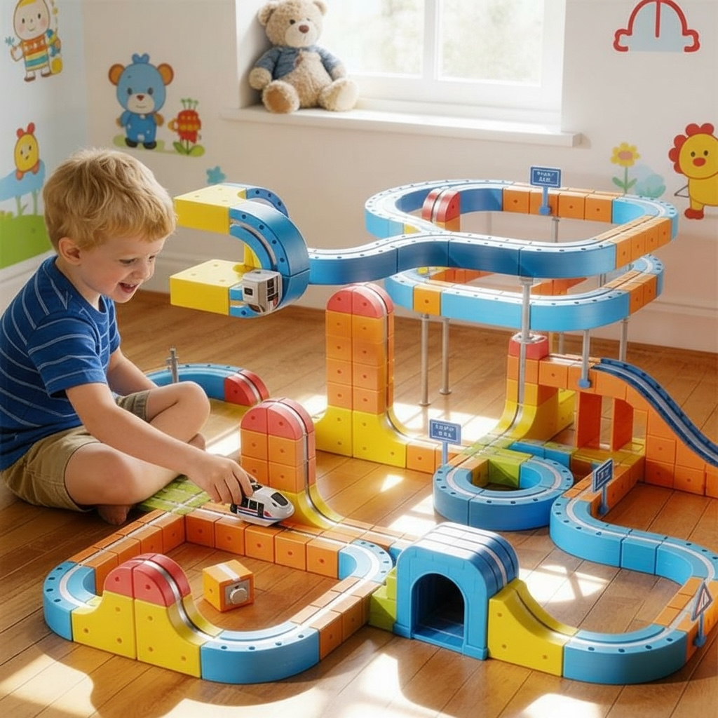 How Max and His Maglev Train Transformed Playtime 🚄 – HappyGira