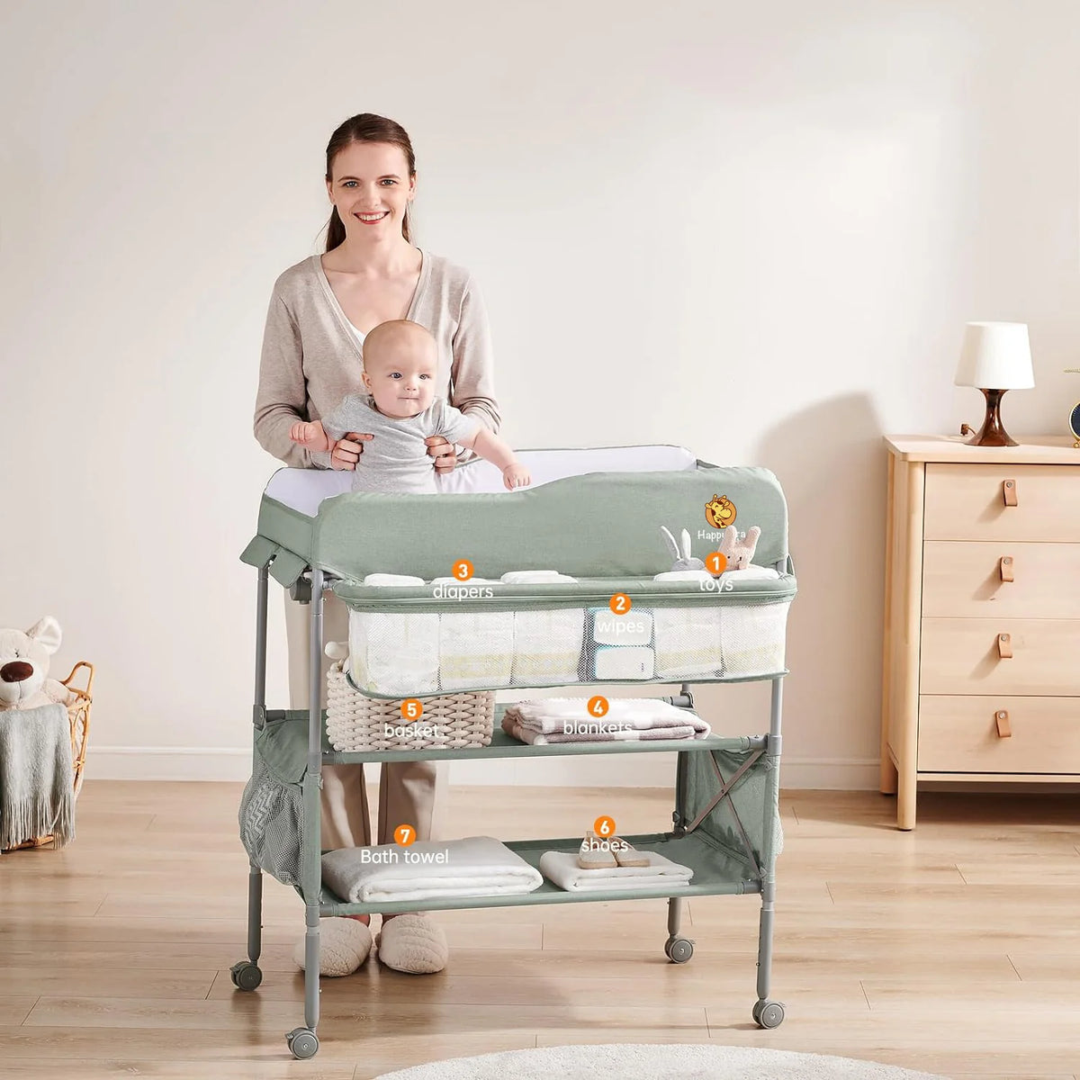 Foldable Baby Changing Table – HappyGira